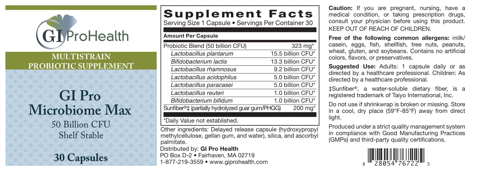 GIpro Microbiome Max, Gut-Health Supplements - GI ProHealth