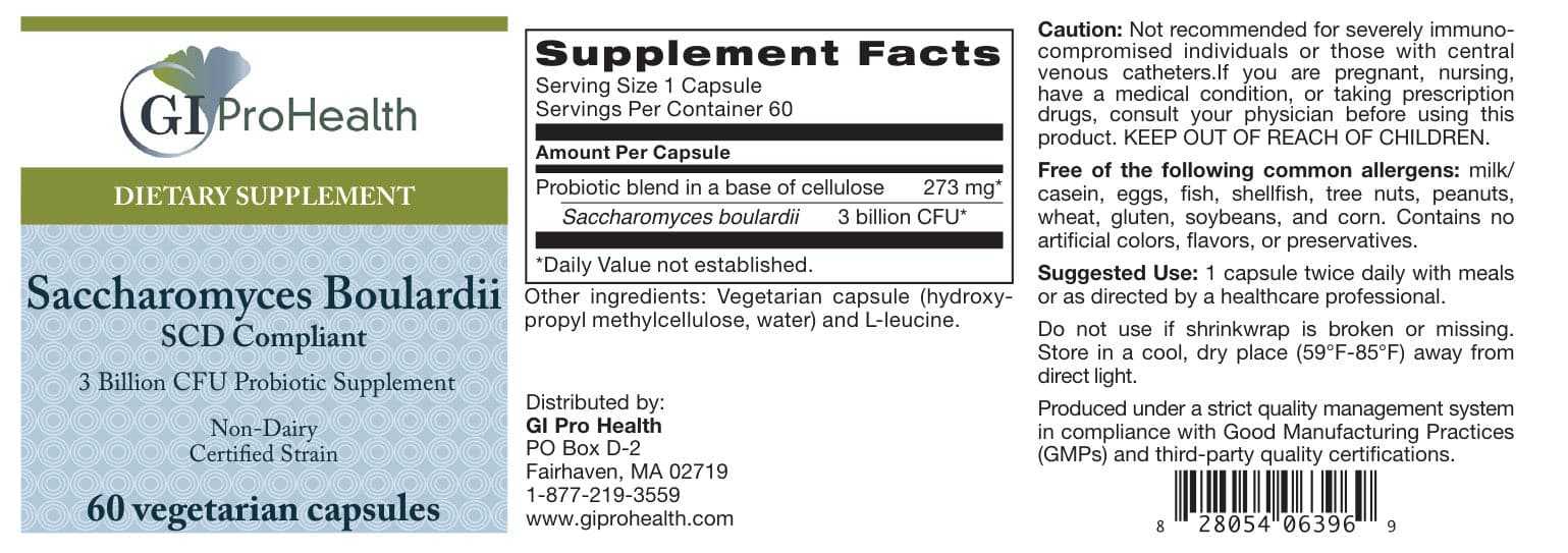 Saccharomyces Boulardii - GI ProHealth